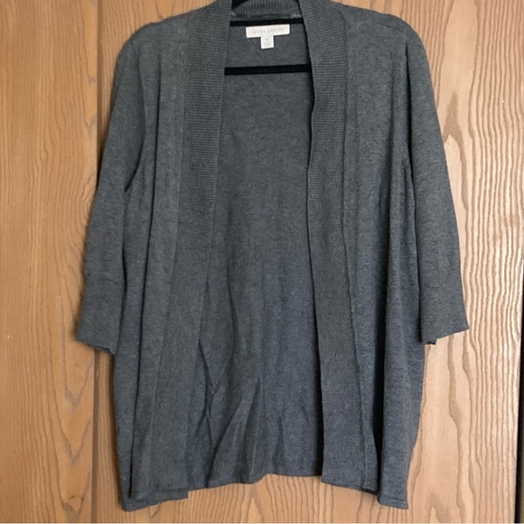 Laura Ashley | Sweaters | Laura Ashley X Gray Open Cardigan | Poshmark
